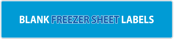 Freezer Sheet Labels - Freezer Labels